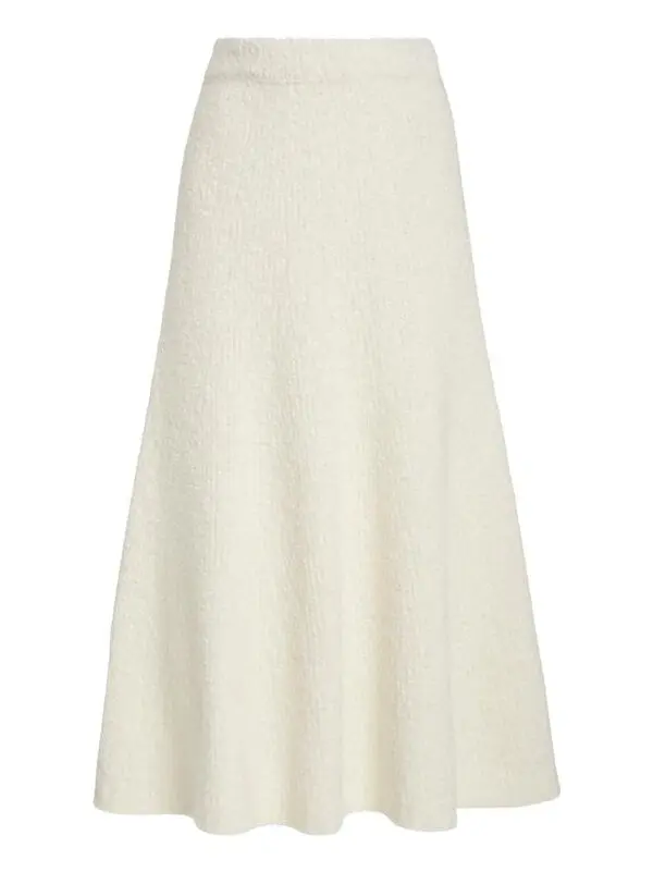 Gabriela Hearst Pablo Knit Midi Skirt - Ivory