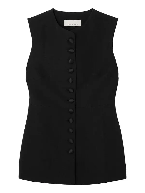 LIBEROWE Jayla Woven Vest - Black
