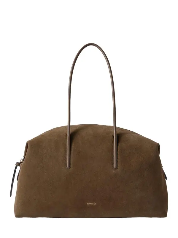 DEMELLIER Stockholm Suede Tote Bag - Brown