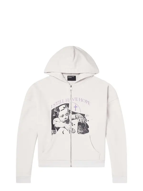 Enfants Riches Déprimés I Still Have Hope Printed Hoodie - Ivory