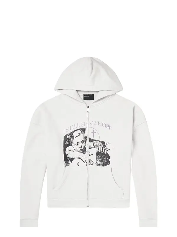 Enfants Riches Déprimés I Still Have Hope Printed Hoodie - Neutrals