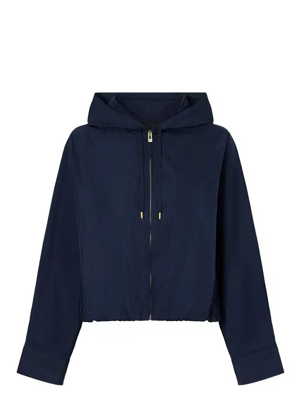Alaïa Hooded Shell Jacket - Blue