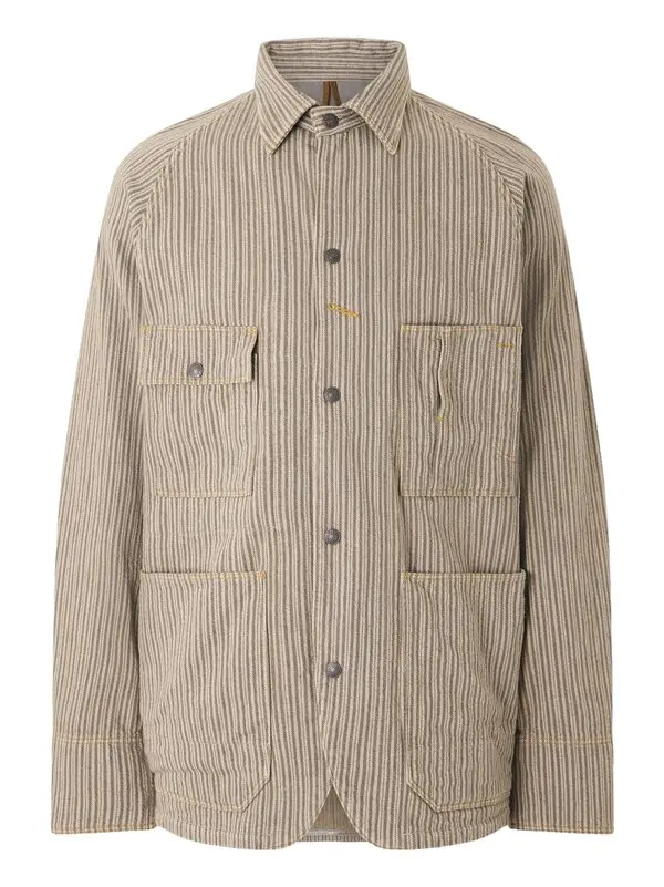 Kapital Pinstriped Twill Jacket - Gray