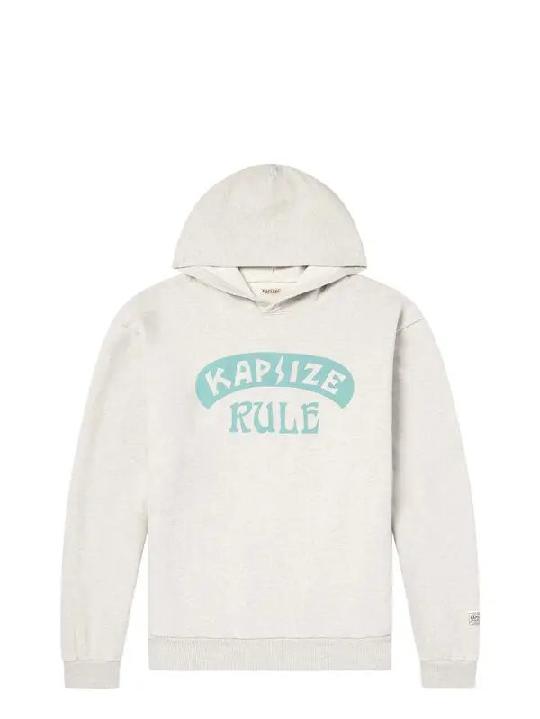Kapital Printed Wool-blend Jersey Hoodie - Neutrals