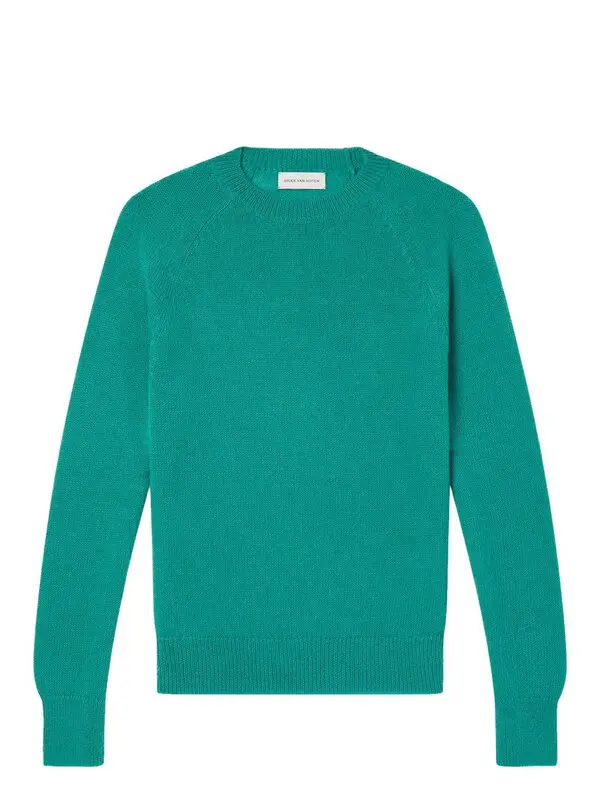 Dries Van Noten Brushed Sweater - Green