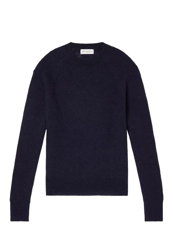 Dries Van Noten Brushed Sweater - Blue