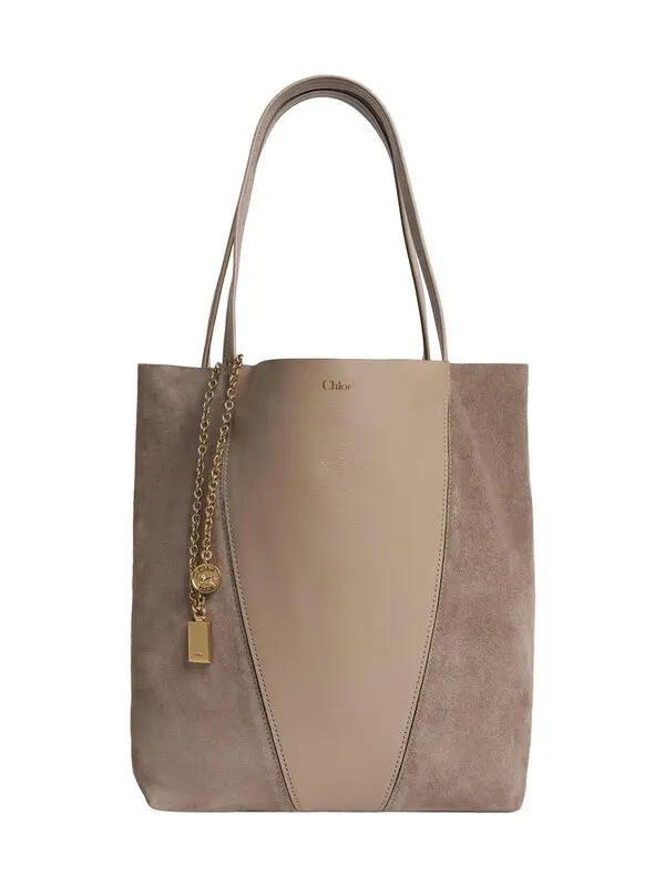 Chloé Spin Medium Tote Bag - Brown