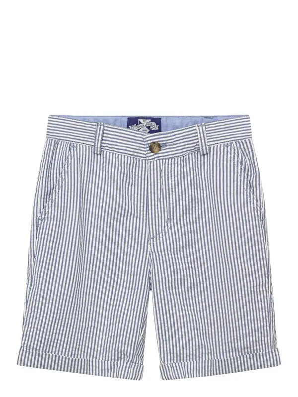 Trotters Striped Charlie Chino Shorts - Blue