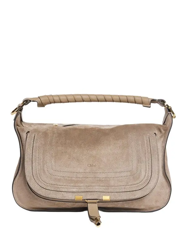 Chloé Small Marcie Shoulder Bag - Brown