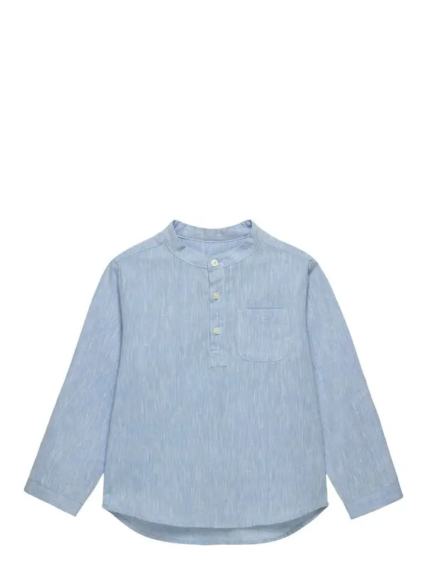Trotters Cotton Oscar Shirt - Blue