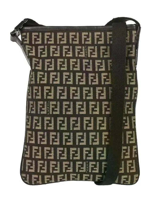 Fendi 2004 Zucchino Shoulder Bag - Brown