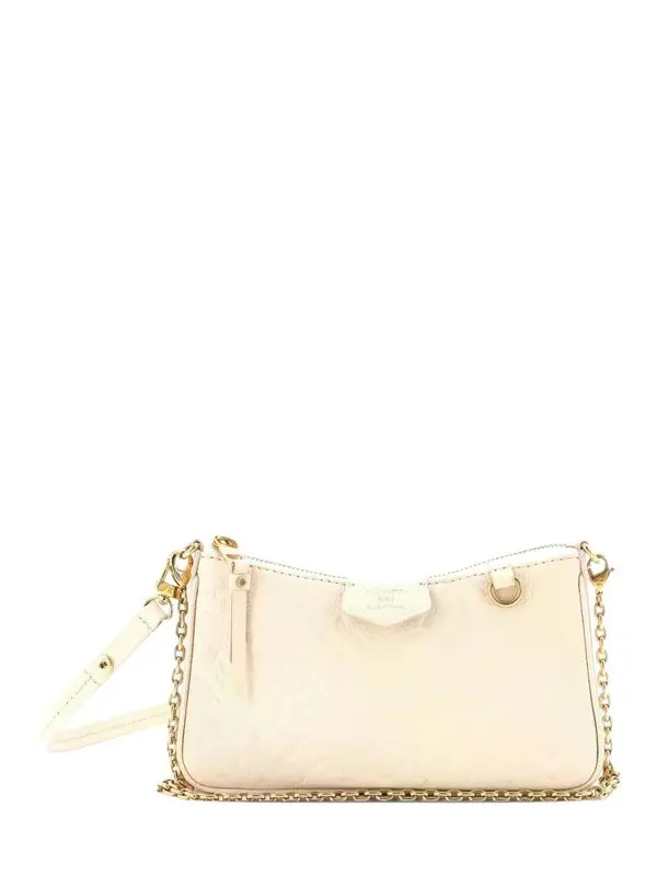 LOUIS VUITTON Easy Pouch On Strap Monogram Empreinte Leather Shoulder Bag - Neutrals