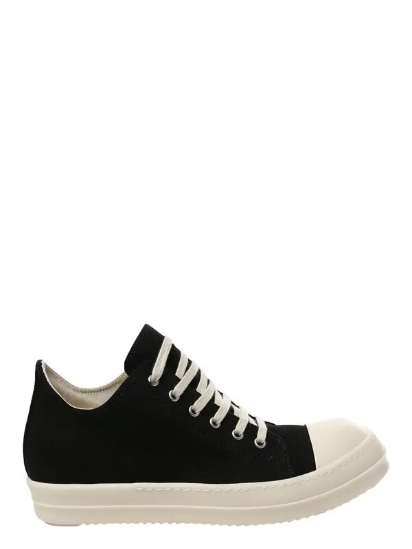Rick Owens Scarpe Denim Low Sneakers - Black