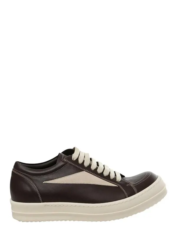 Rick Owens Vintage Low Top Sneakers - Brown
