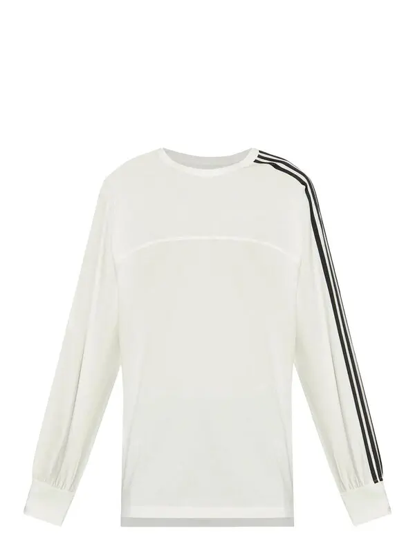 Y3 3 Stripes Long-sleeve Tee - White