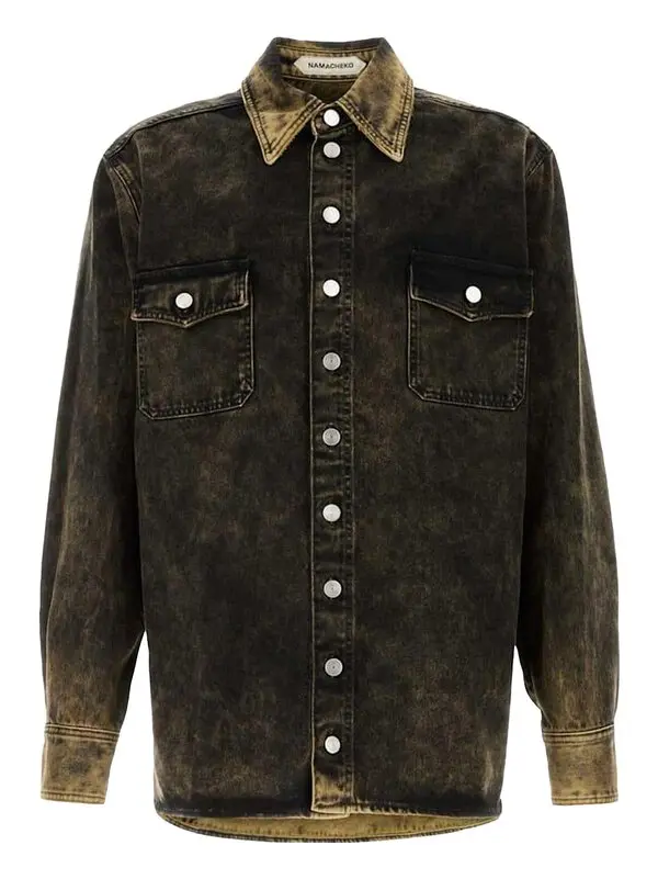 NAMACHEKO Hank Denim Shirt - Black