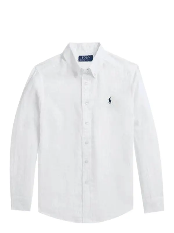 Polo Ralph Lauren Long-sleeve Linen Sport Shirt - White