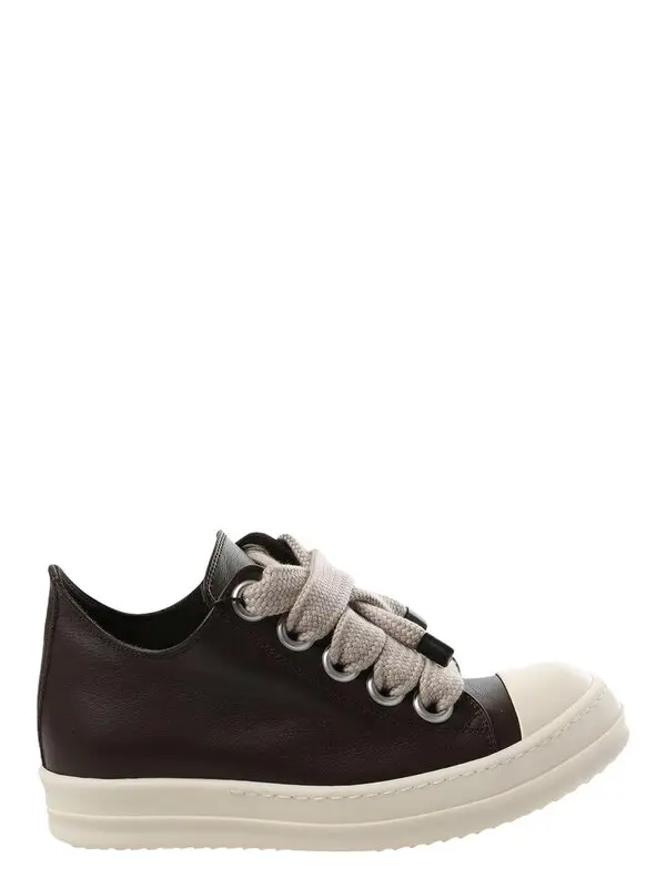 Rick Owens Jumbolace Low Geobasket - Brown