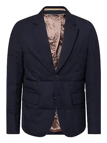 Paul Smith Padded Single-breasted Wool Jacket - Navy