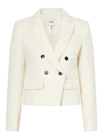 ME+EM Fitted Woven Blazer - Ivory