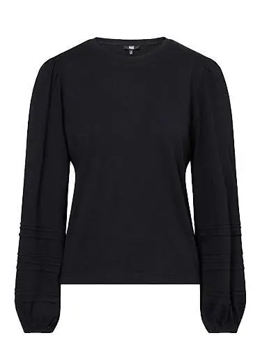 Paige Cyrano Cotton-blend Top - Black