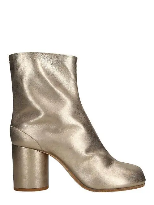 MAISON MARGIELA Tabi 80 Metallic Leather Boots - Gold Comb