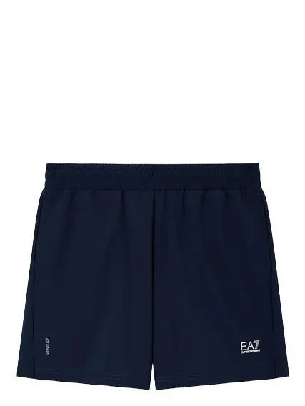 Emporio Armani Tennis Pro Ventus7 Technical Fabric Shorts - Navy