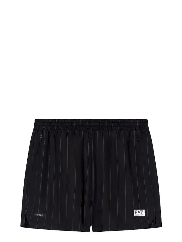 Emporio Armani Striped Shorts - Black