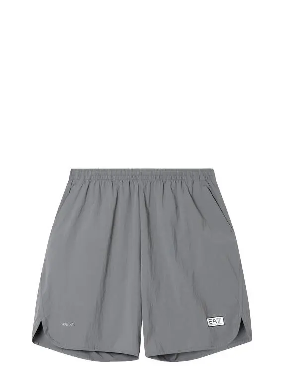 EA7 Striped Shorts - Grey