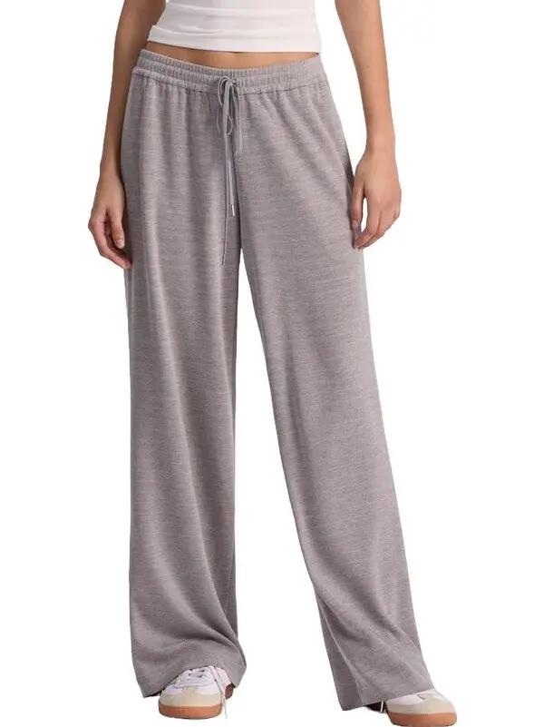 Alice + Olivia Felix Wide Leg Sweatpants - Gray