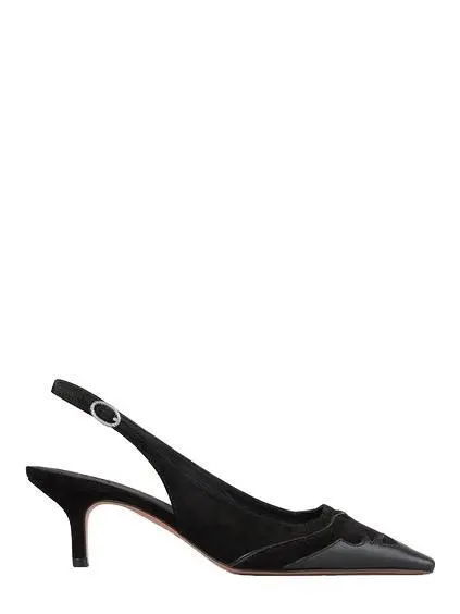 Ba&sh Casta Slingback Heels - Black