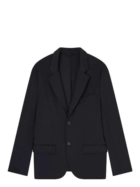 Emporio Armani Stretch-nylon Blazer - Navy