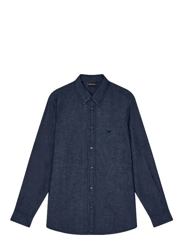 Emporio Armani Casual Shirts - Blue