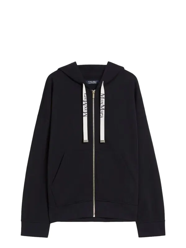 Max Mara Technical Jersey Zip-up Sweatshirt - Ultramarine