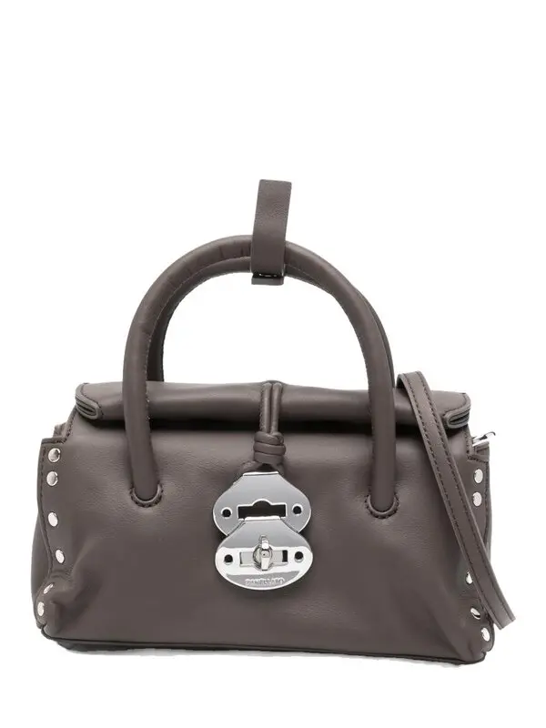 ZANELLATO Dotta Saeta Baby Leather Handbag - Brown