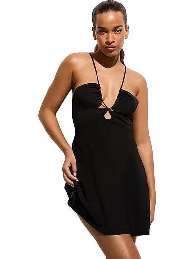 Victoria's Secret Twist Rope Convertible Mini Dress - Black