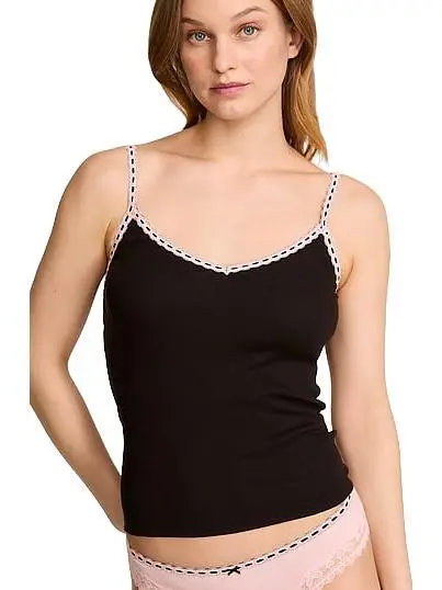 Victoria's Secret Ribbed Cami - Black