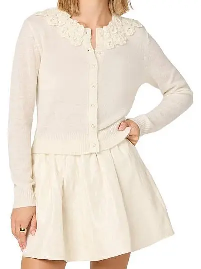 Victoria's Secret Meadow Cardigan - White,ivory