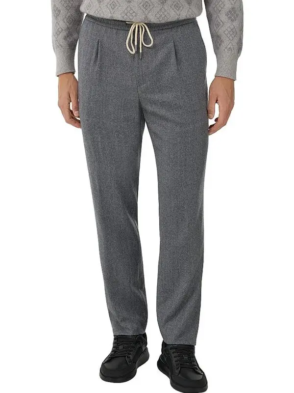 Boggi Milano Tapered City Trousers - Grey