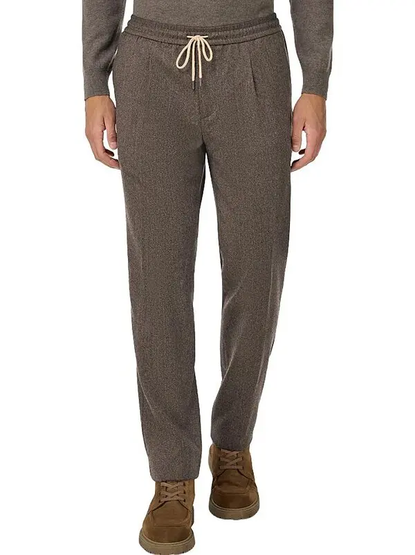 Boggi Milano Tapered City Trousers - Taupe