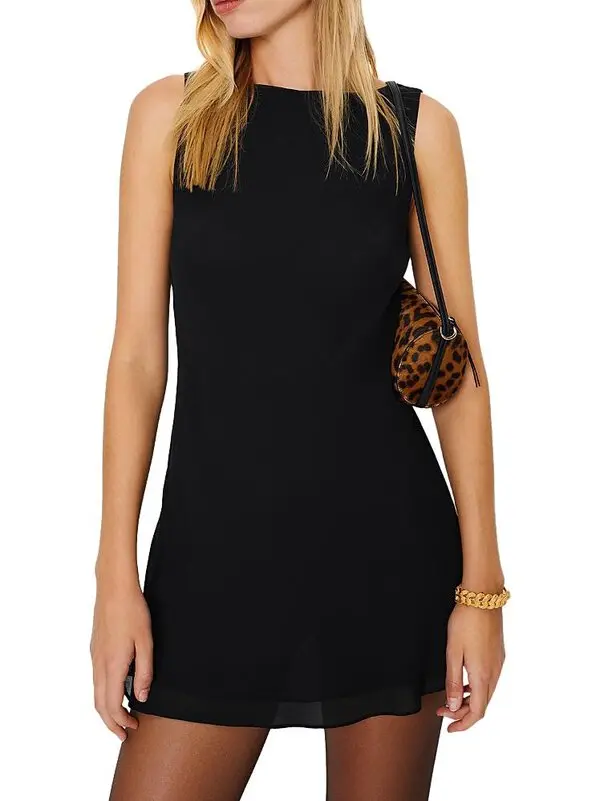 REFORMATION Dale Mini Dress - Black
