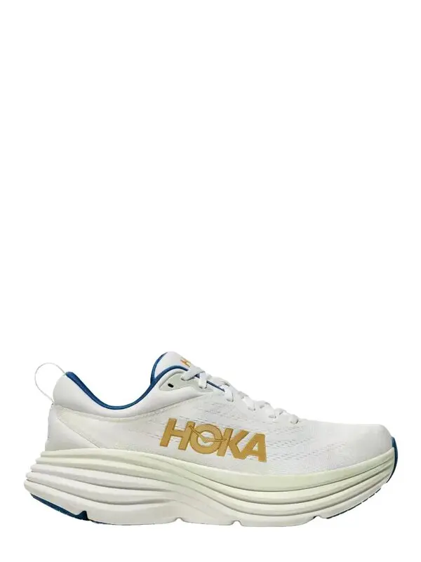 Hoka Bondi 8 Logo-detail Sneakers - White