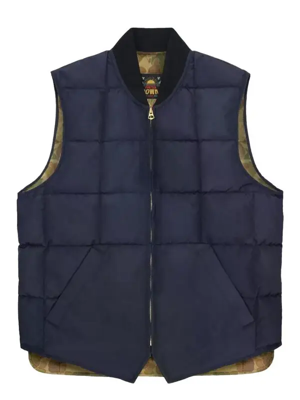FORTELA Padded Camouflage Sleeveless Gilet - Blue