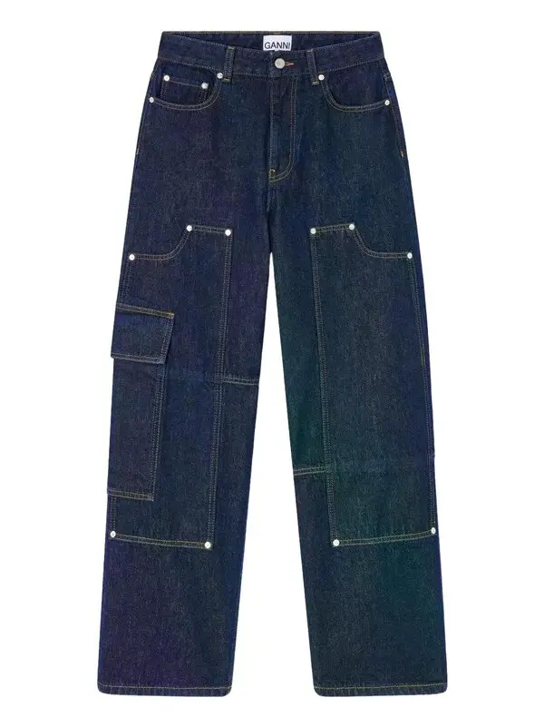 GANNI Cargo Jeans - Blue