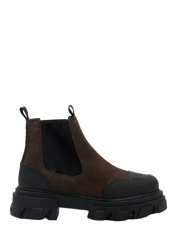 GANNI Lug-sole Boots - Brown