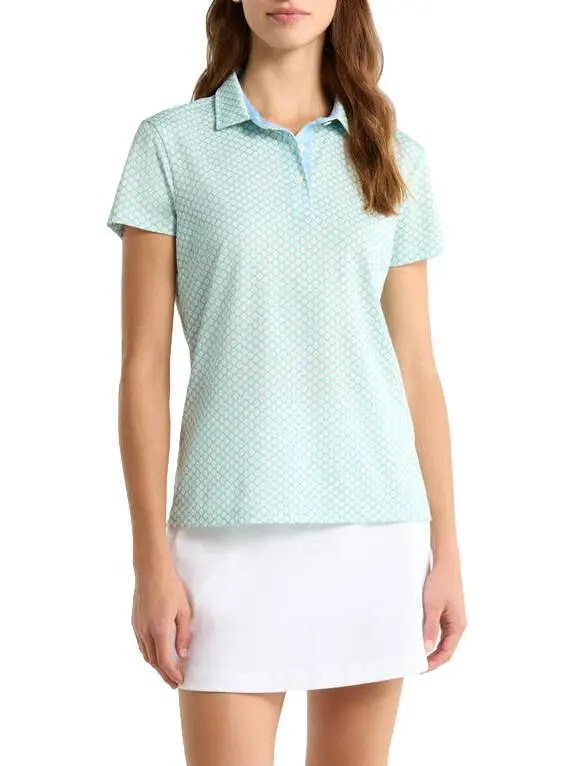 SWANNIES Short Sleeve Performance Golf Polo - Mint