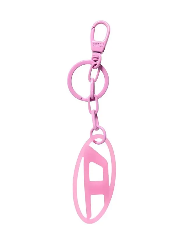 DIESEL® Oval D Key Ring Bag Charm - Light/pink
