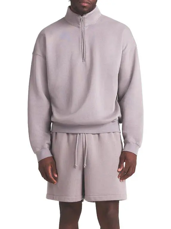 SKIMS Relaxed Half-zip Pullover - Shadow