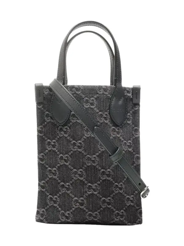 Gucci Gg Canvas Mini Tote - Grey