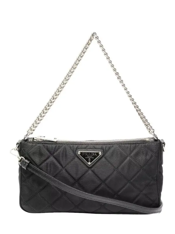 Prada Quilted 2way Shoulder Bag - Black